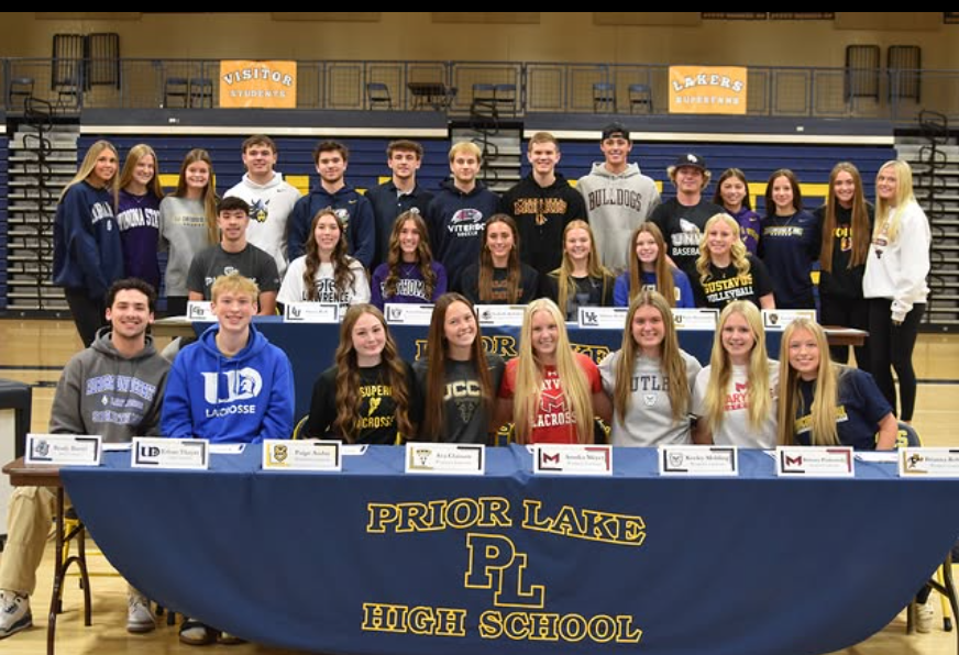 Prior Lake High School celebrates college signing days across multiple ...
